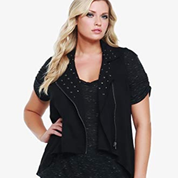 torrid | Jackets & Coats | Torrid Studded Sharkbite Vest | Poshmark